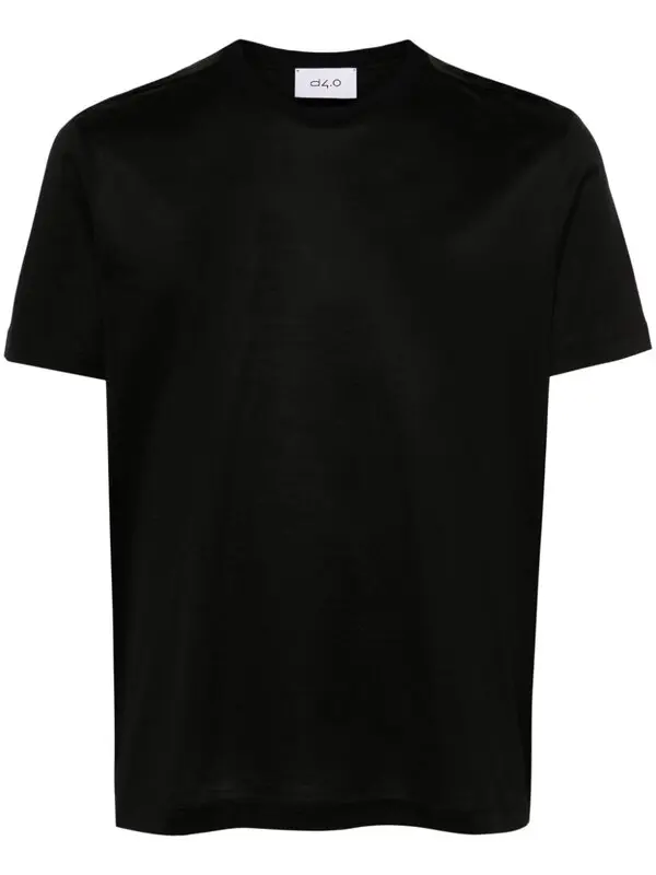 D4.0 Cotton T-shirt - Black
