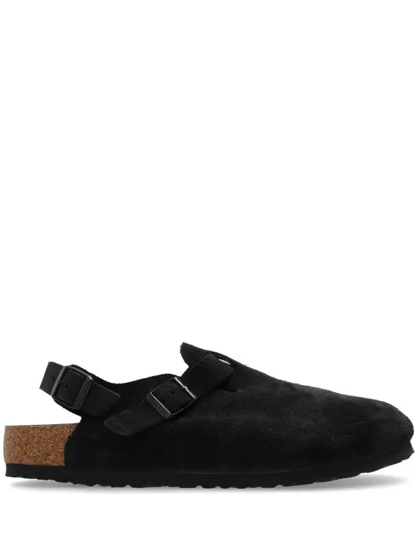 BIRKENSTOCK Tokio Suede Slingback Sandals - Black