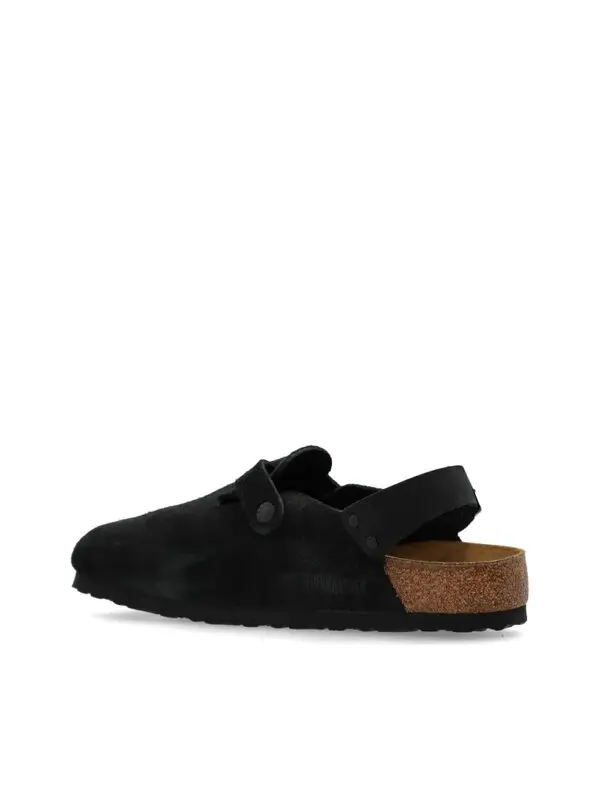 BIRKENSTOCK Tokio Suede Slingback Sandals - Black