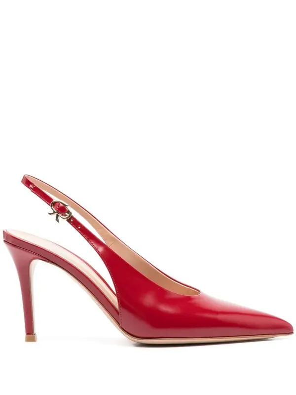 GIANVITO ROSSI Robbie 85mm Slingback Pumps - Red
