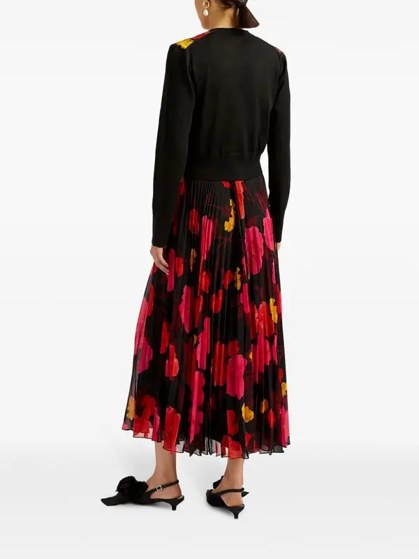 Erdem Floral-print Cardigan - Black