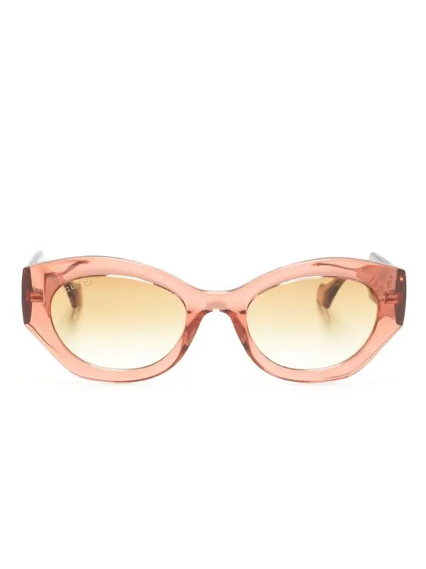 Gucci Interlocking G-logo Sunglasses - Brown