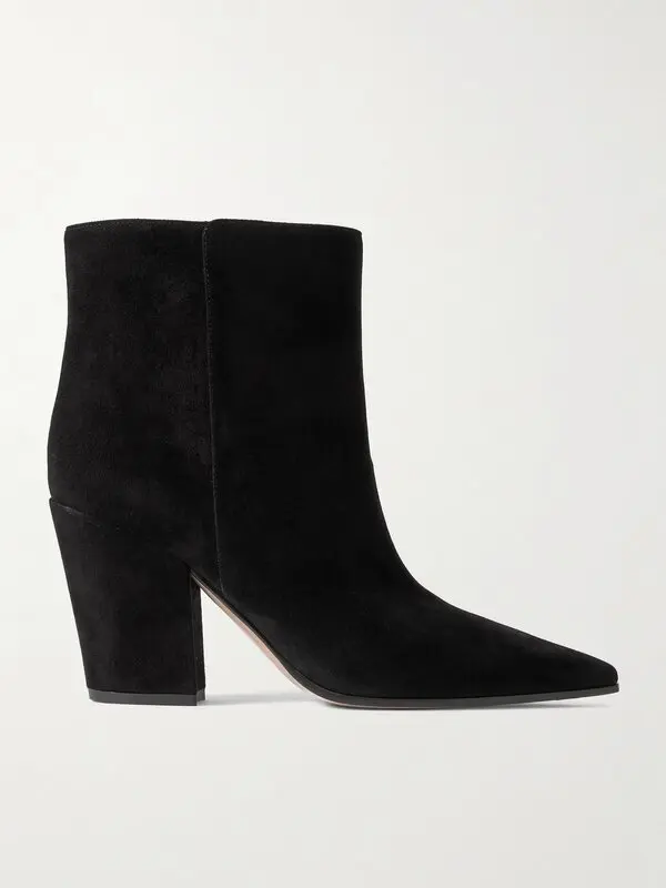 GIANVITO ROSSI Camoscio 90 Suede Ankle Boots