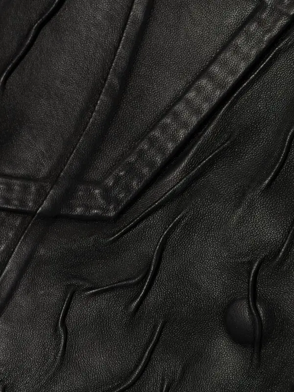Acne Studios Distressed Leather Jacket