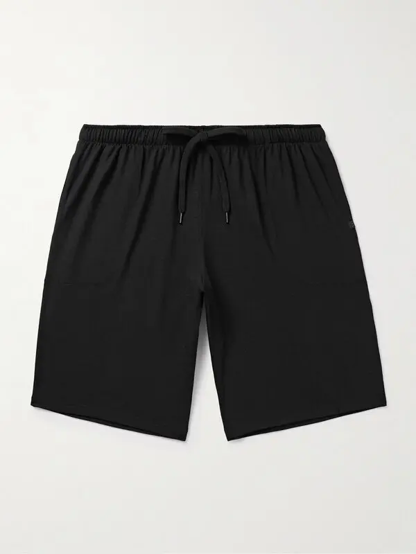 Derek Rose Basel Stretch-micro Modal Jersey Pyjama Shorts - Black