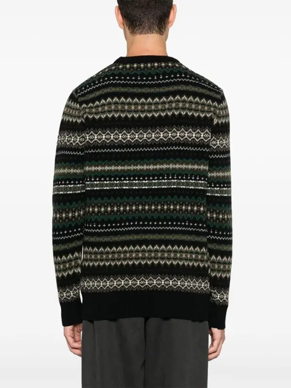 Barbour Fair Isle-knit Sweater - Black