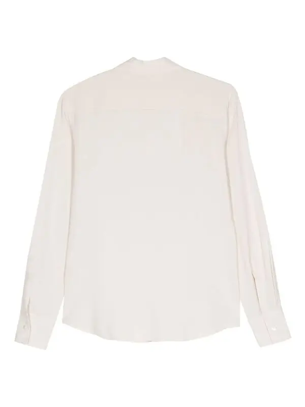 Antonelli Firenze Crepe-texture Shirt - Neutrals