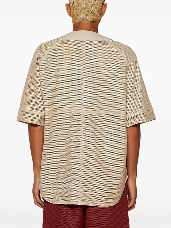 Amiri Ma Perforated Leather Shirt
