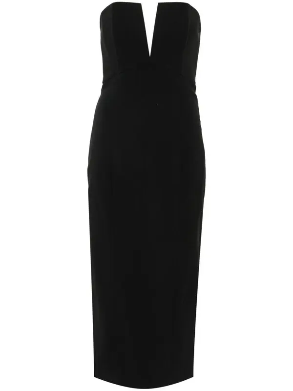 Roland Mouret Strapless Midi Dress