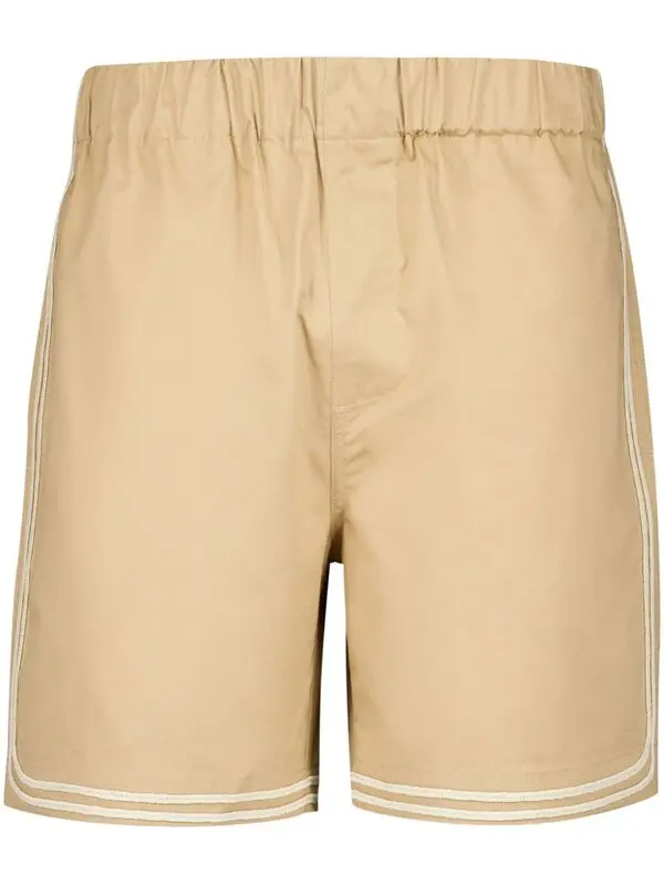 Commas Cotton Shorts - Neutrals