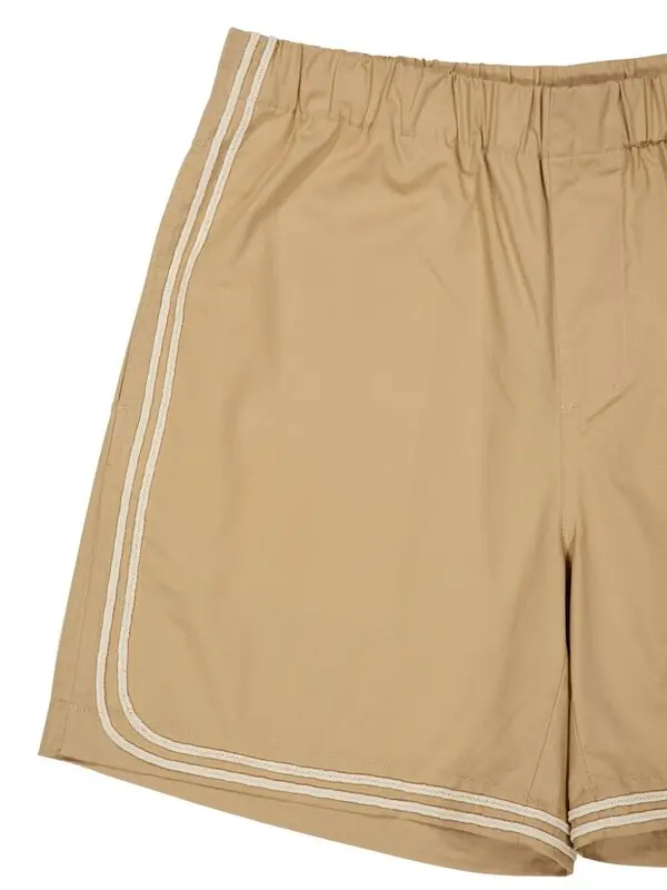 Commas Cotton Shorts - Neutrals