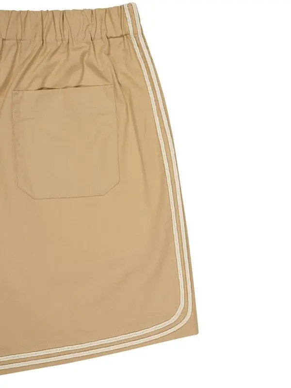 Commas Cotton Shorts - Neutrals