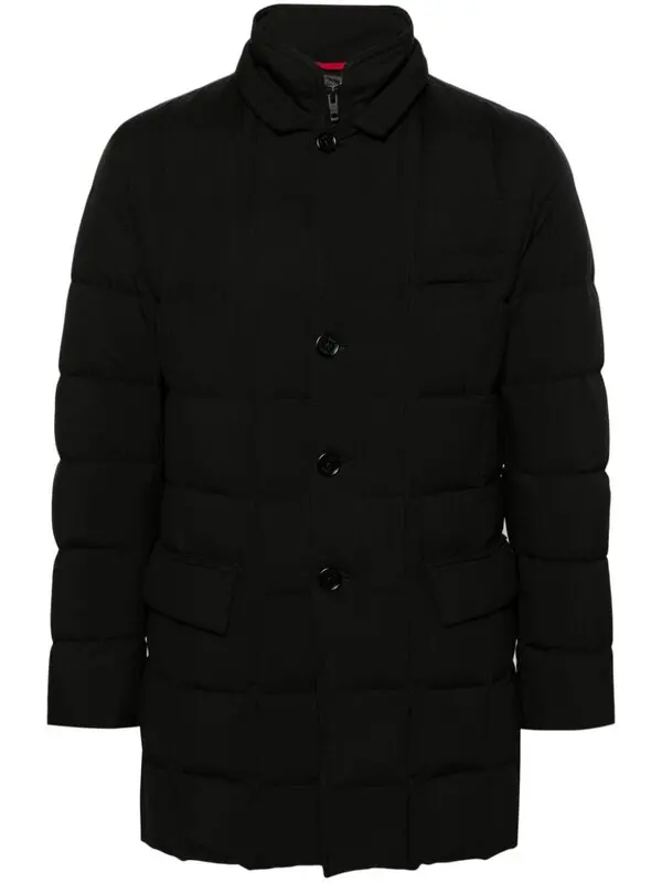 FAY Double-front Padded Down Jacket - Black