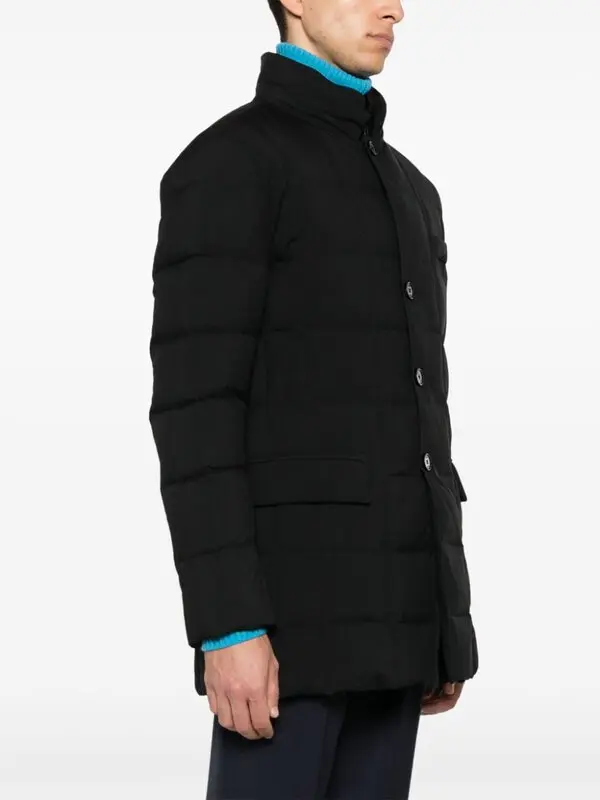 FAY Double-front Padded Down Jacket - Black