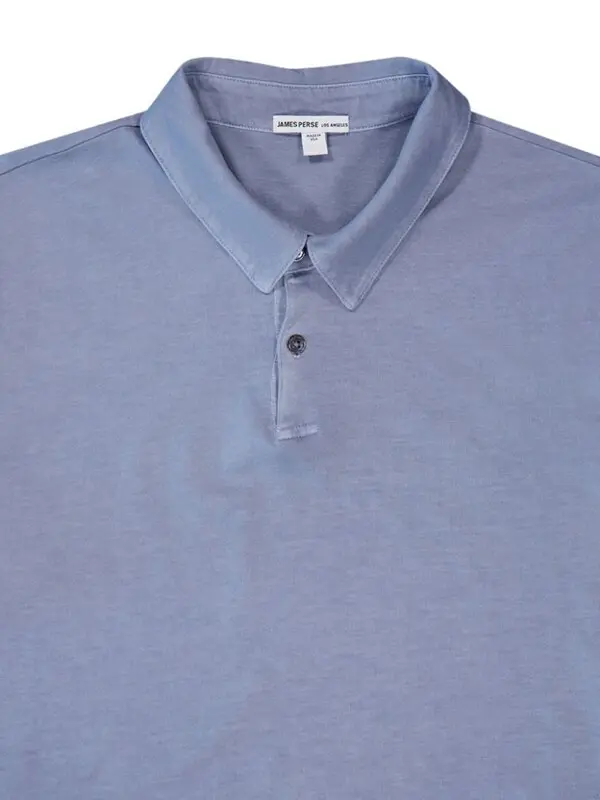 JAMES PERSE Cotton Polo Shirt - Blue