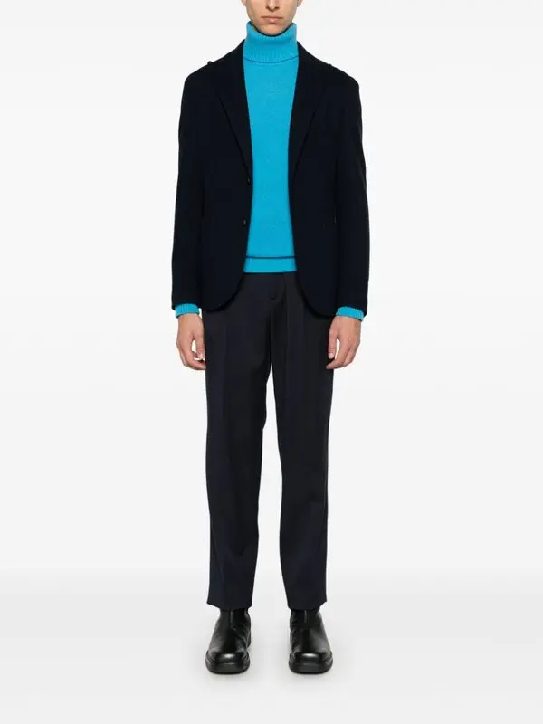NUUR Roll-neck Sweater - Blue