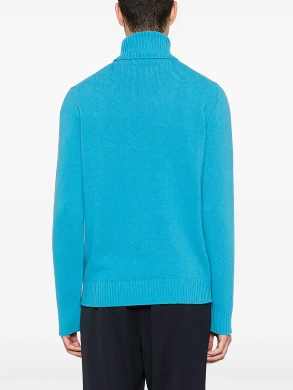 NUUR Roll-neck Sweater - Blue