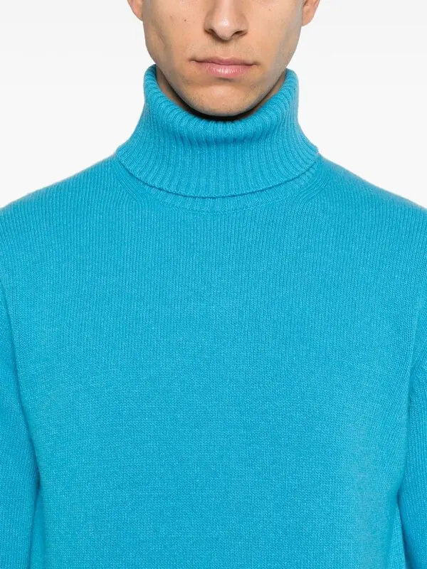 NUUR Roll-neck Sweater - Blue