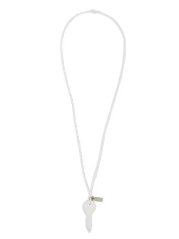 MAISON MARGIELA Key Pendant Necklace - White