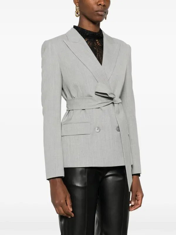 TWINSET Belted Double-breasted Blazer