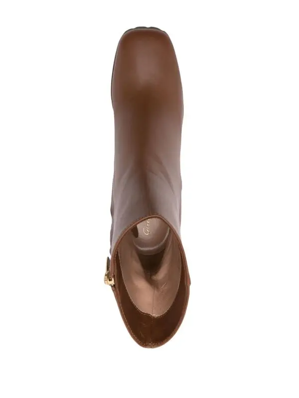 GIANVITO ROSSI 70mm Harlem Boots - Brown