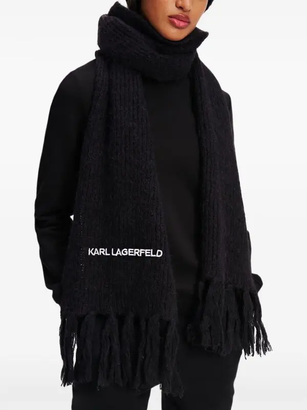 Karl Lagerfeld Essential Knitted Scarf