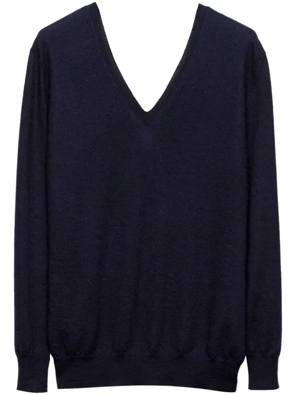 Prada V-neck Cashmere Sweater