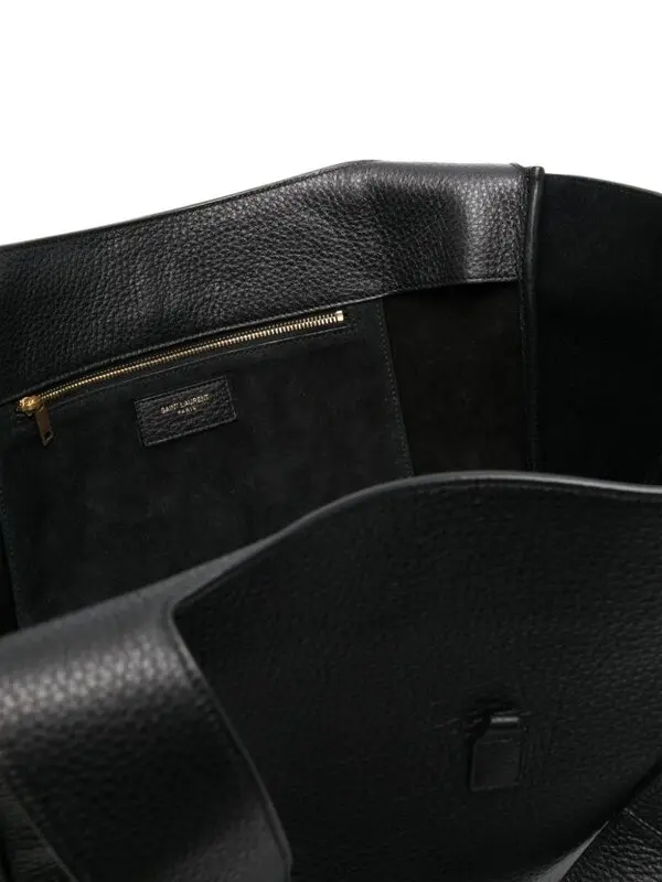 Saint Laurent Logo-plaque Tote Bag - Black