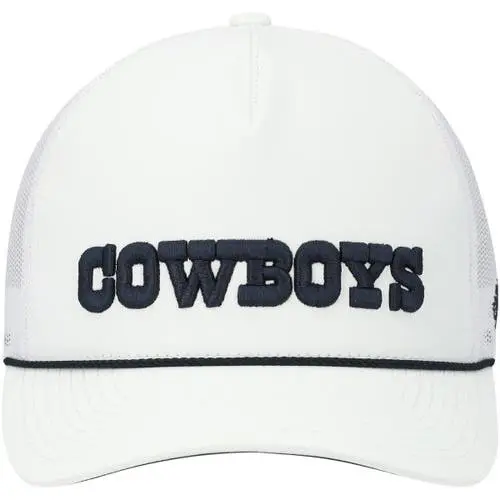 HOOEY Dallas Cowboys Wordmark Rope Trucker Cap - White