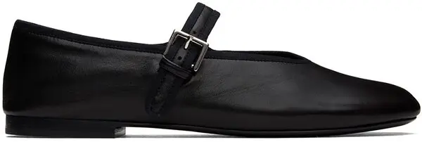 THE ROW Black Boheme Mj Ballerina Flats