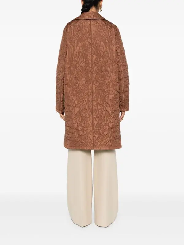 Ermanno Scervino Floral-pattern Quilted Coat