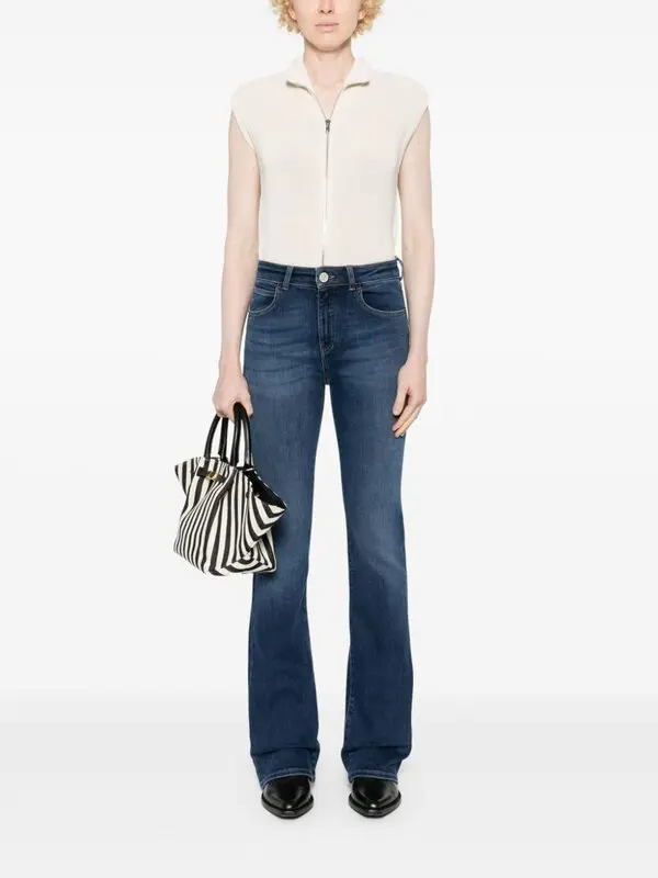 Emporio Armani Flared Jeans In Blue - 75% Off | Editorialist