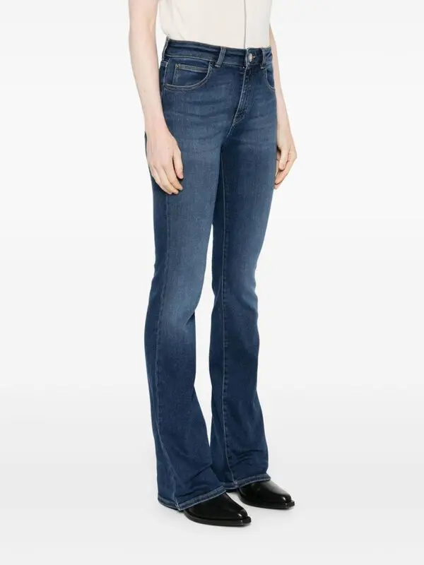 Emporio Armani Flared Jeans In Blue - 75% Off | Editorialist
