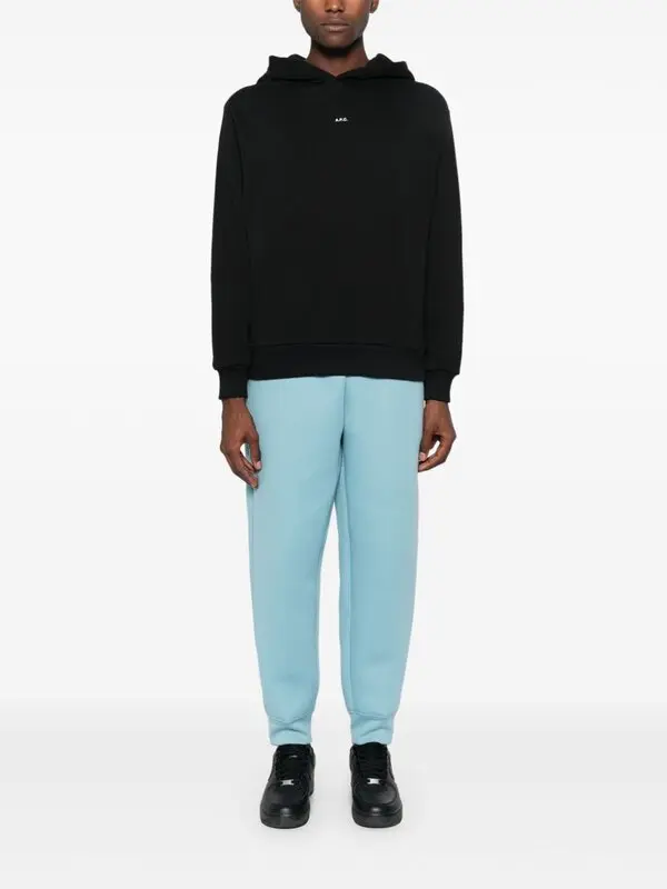 A.p.c. Logo-print Hoodie - Black