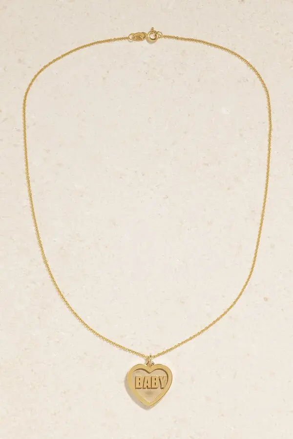 Established Baby Heart 14-karat Necklace