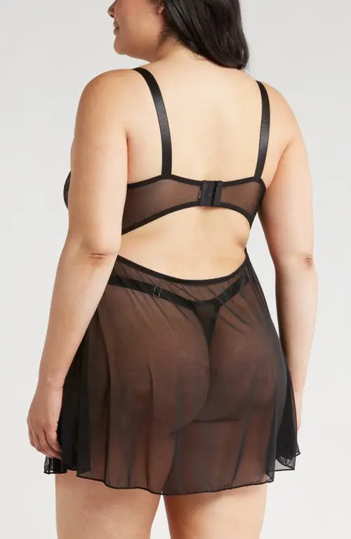 COQUETTE Babydoll Chemise & Thong Set
