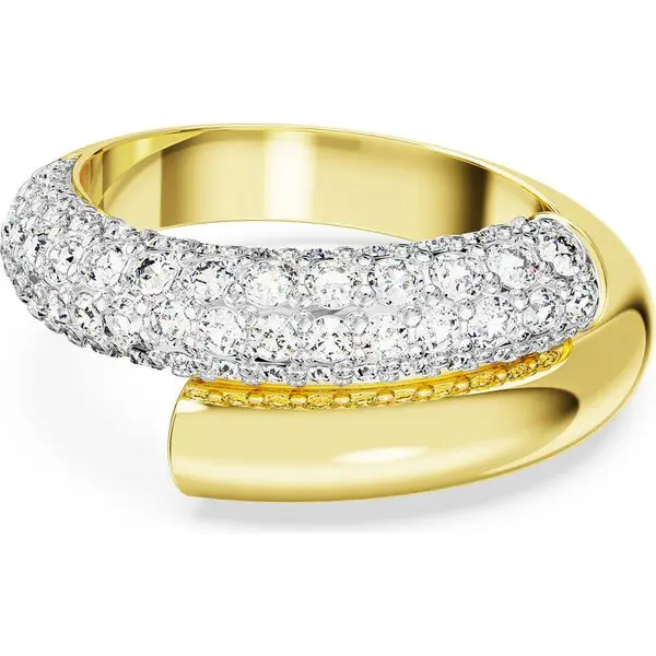 SWAROVSKI Dextera Rhodium-plated Crystal Ring - Gold