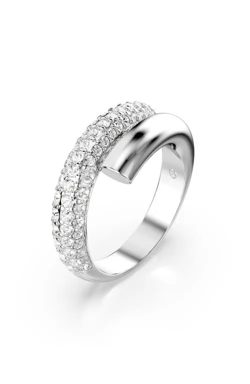 SWAROVSKI Dextera Rhodium-plated Crystal Ring - Silver