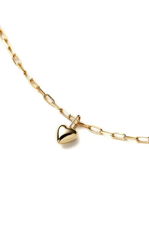 ANA LUISA Paperclip Heart Necklace - Gold