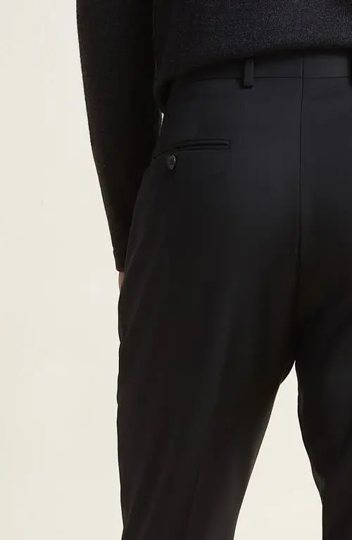 Samuelsohn 110s Serge Wool Trousers - Black