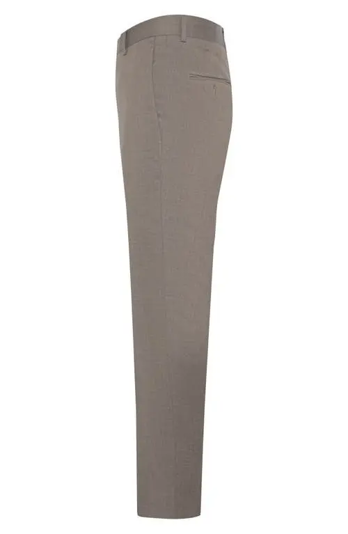 Samuelsohn Flat Front Straight Leg Wool Dress Pants