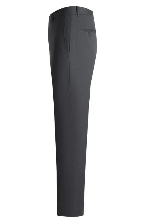 Samuelsohn Flat-front Wool Dress Pants