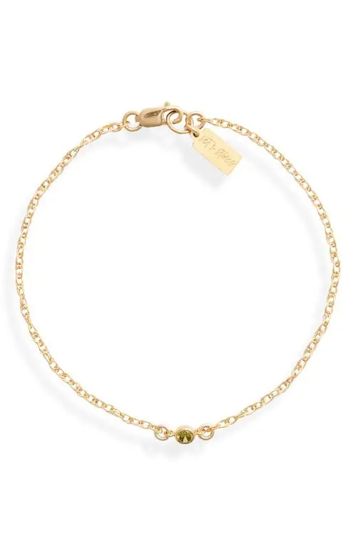 SET & STONES Cubic Zirconia Pendant Bracelet - Gold/august