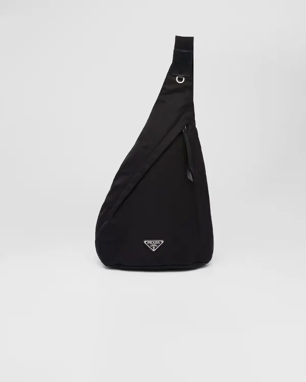 Prada Re-nylon And Leather Backpack - Black