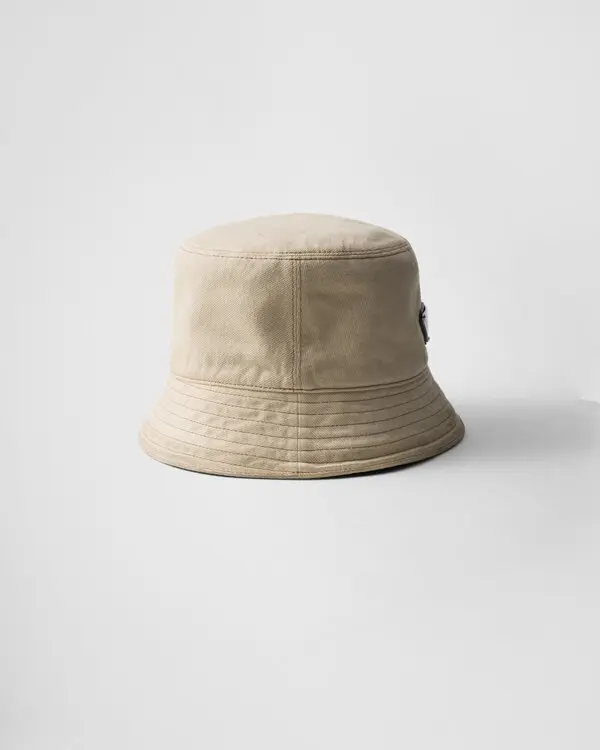 Prada Bull Denim Bucket Hat - Natural | Editorialist