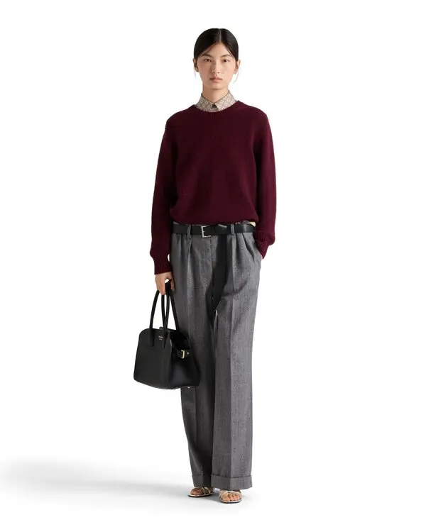 Prada Wool And Cashmere Crew-neck Sweater