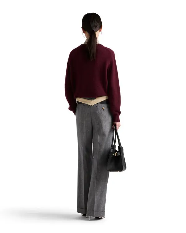 Prada Wool And Cashmere Crew-neck Sweater