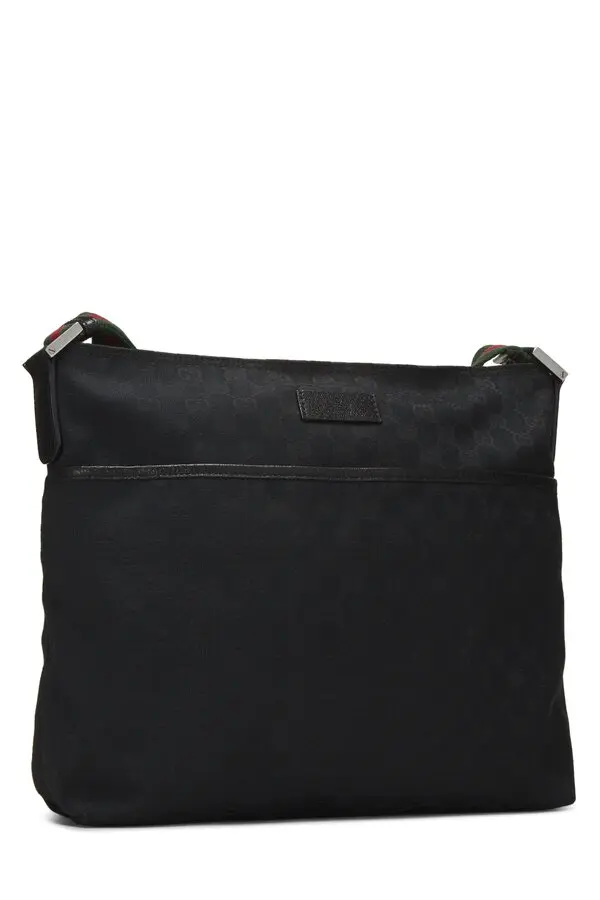 Gucci Gg Canvas Web Pocket Crossbody Bag