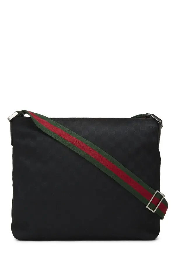 Gucci Gg Canvas Web Pocket Crossbody Bag