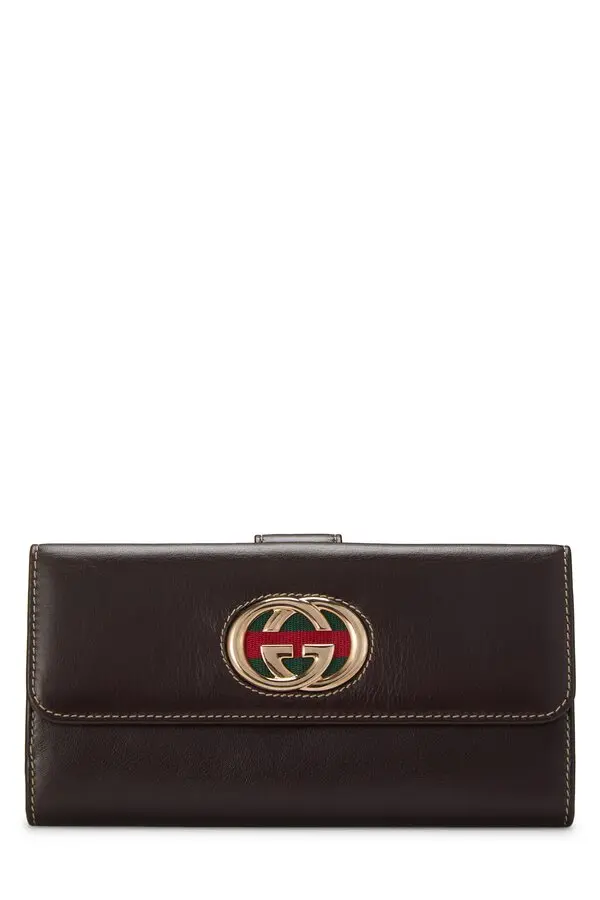 Gucci Continental Wallet - Brown